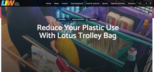 Lotus Trolley Bag in Long Island Weekly - Lotus Sustainables