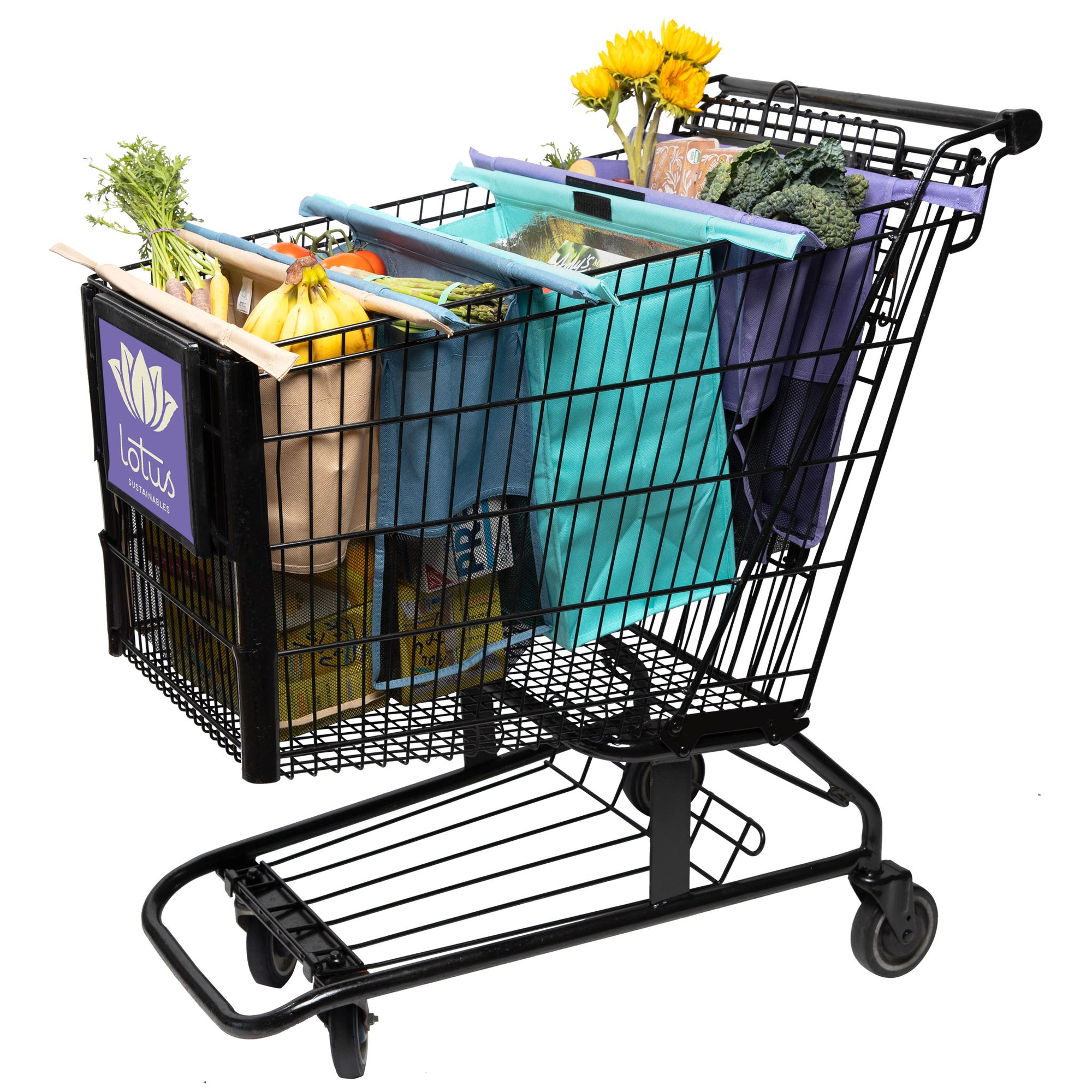 The Complete and Organized Reusable Trolley Bags 🛍 - LOTUS TROLLEY BAG